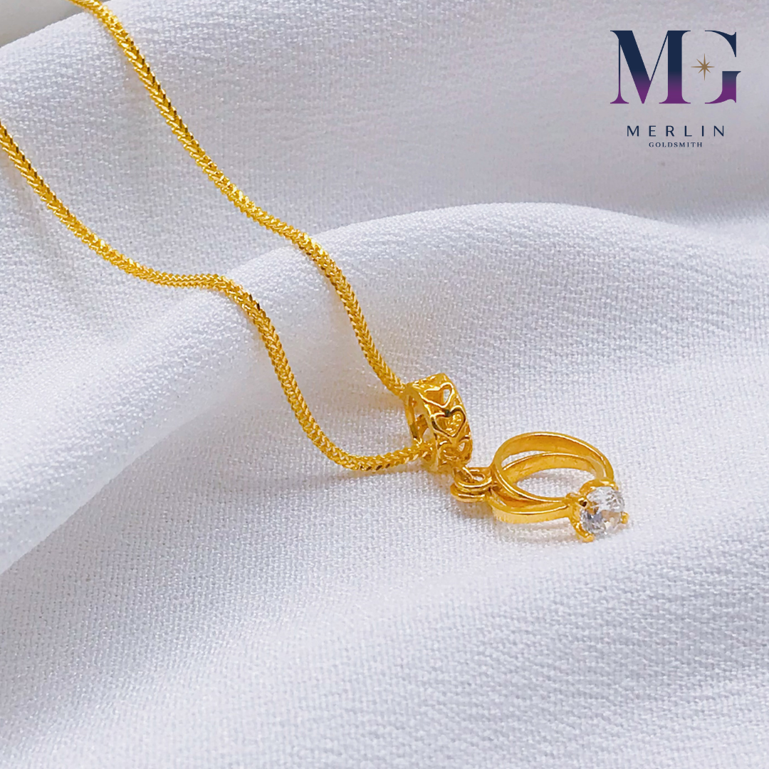 916 Gold Promise Ring Charm / Pendant | Merlin Goldsmith