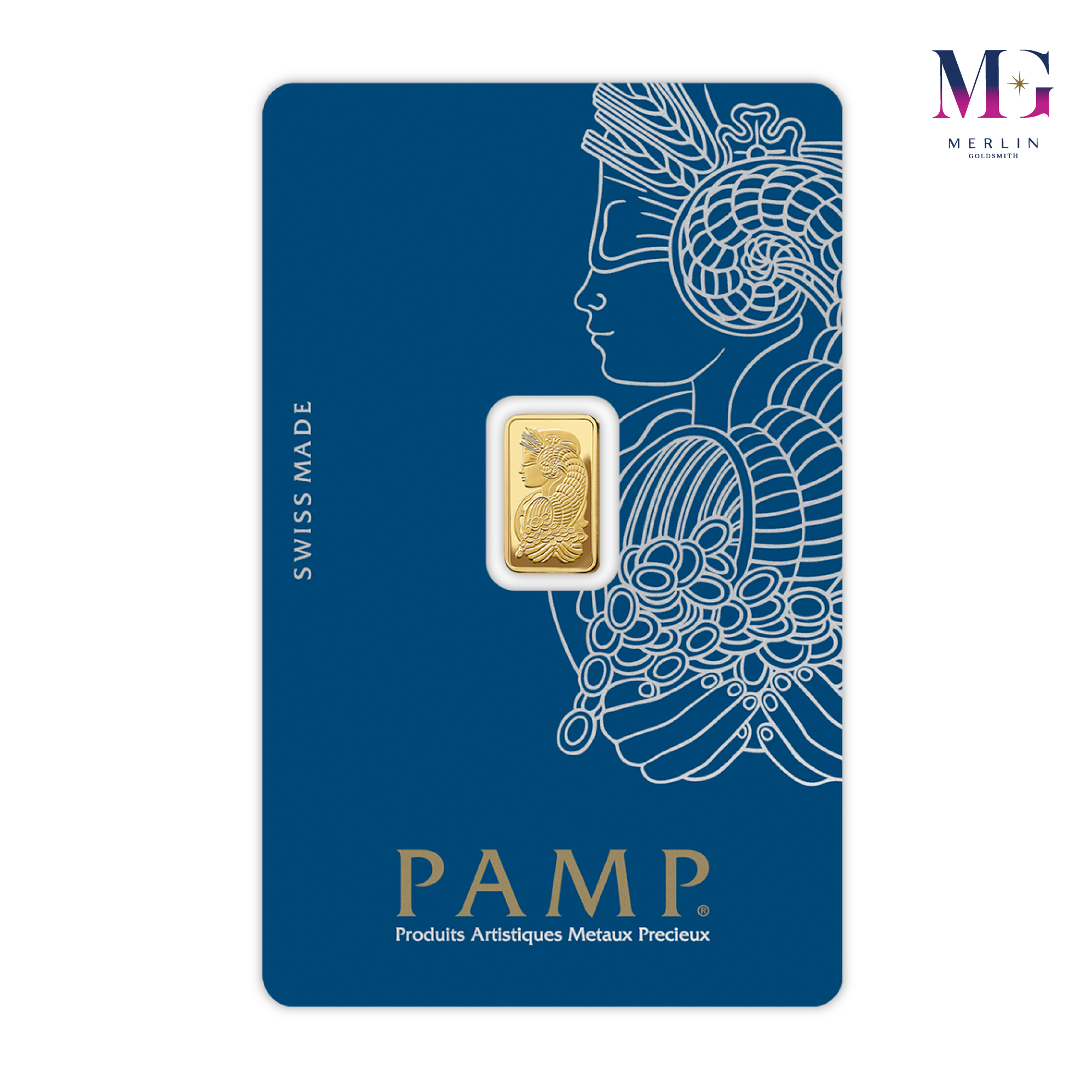 999.9 Pure Investment Gold 1 Gram PAMP Gold Bar | Merlin Goldsmith