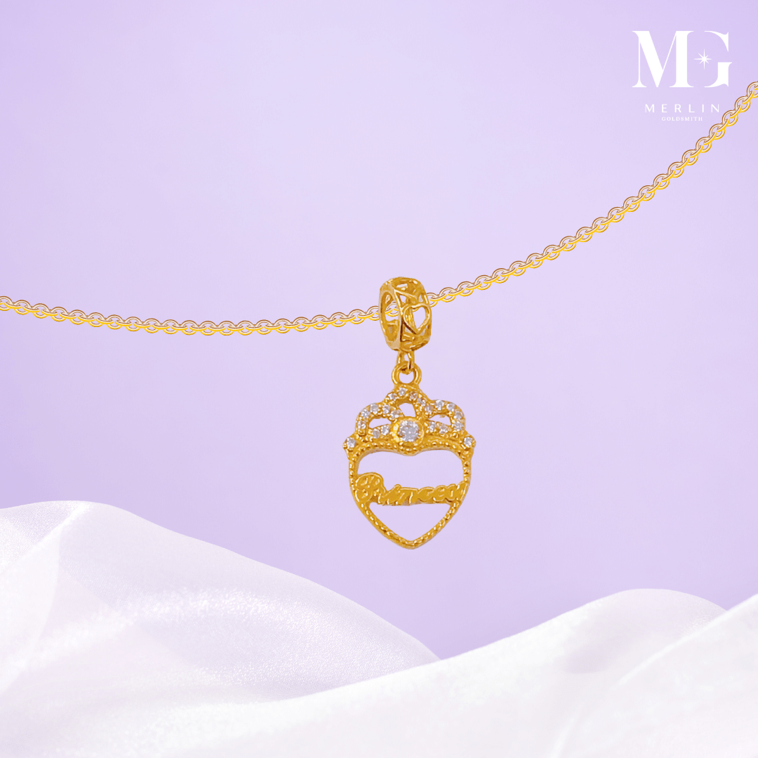 916 Gold Princess Charm / Pendant | Merlin Goldsmith