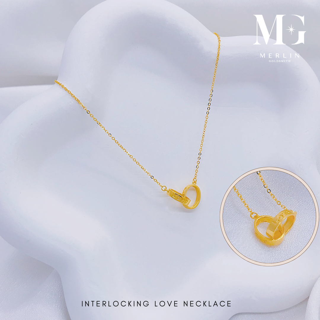 916 Gold Interlocking Love Necklace | Merlin Goldsmith