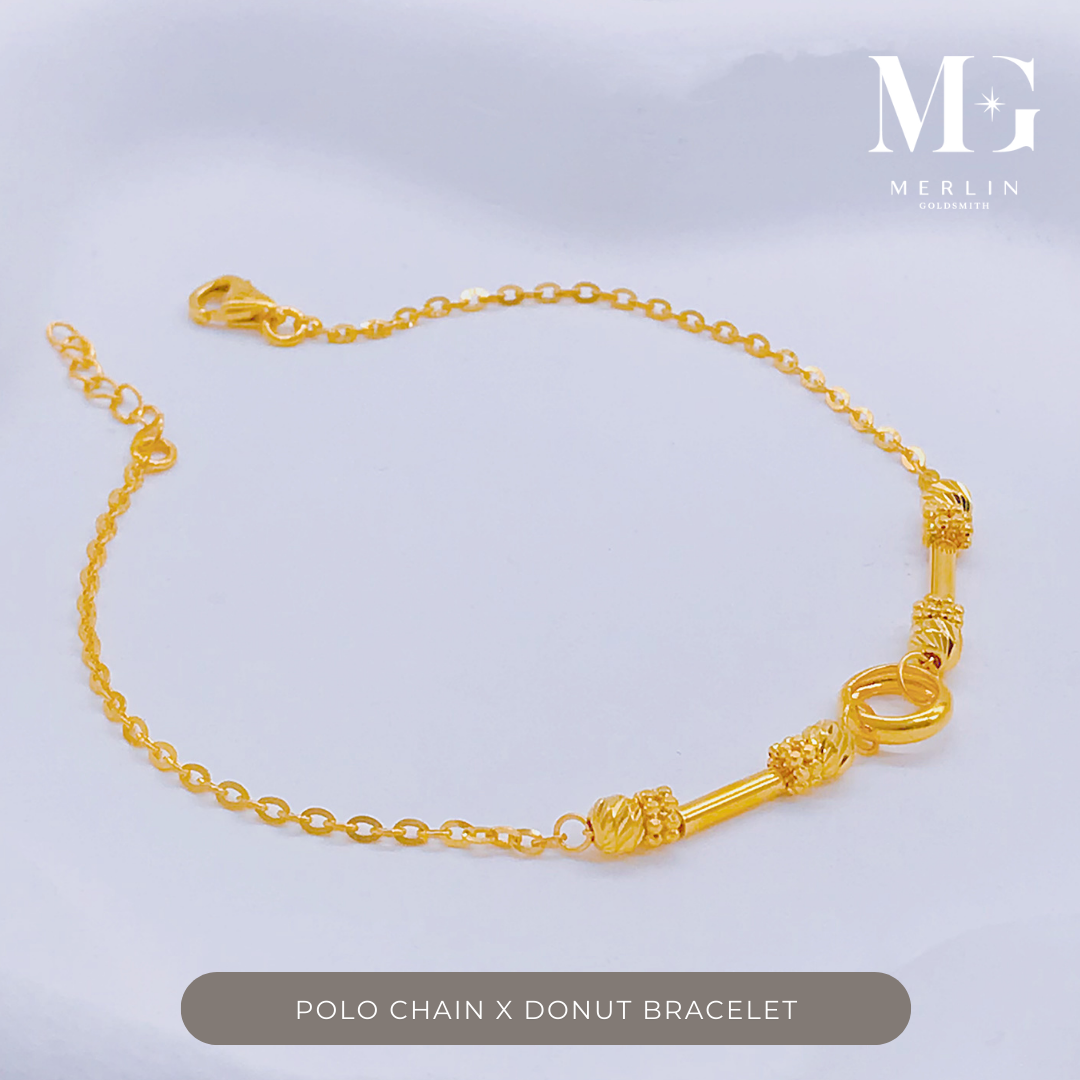 916 Gold Polo Chain x Donut Bracelet | Merlin Goldsmith