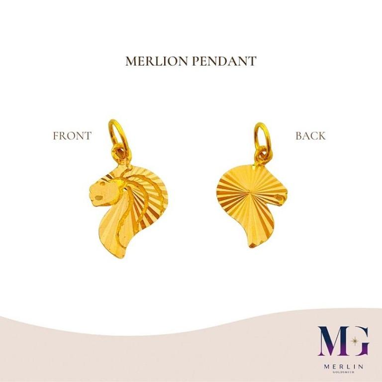 916 Gold Merlion Pendant | Merlin Goldsmith